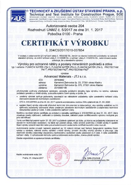 TZUS_certif_vyrobk(2017) – FN NANO